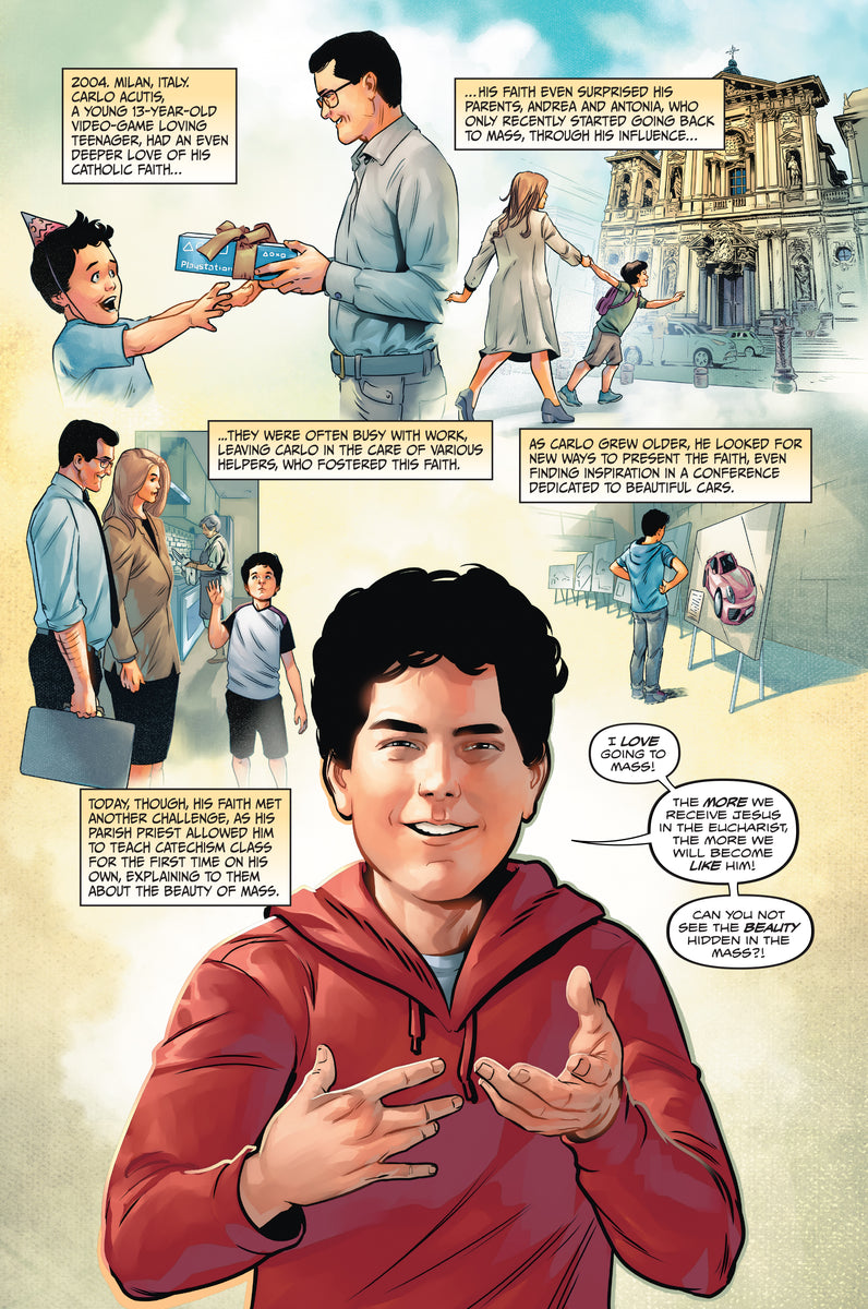 Digital Disciple: Carlo Acutis and the Eucharist Comic Book – Voyage Comics